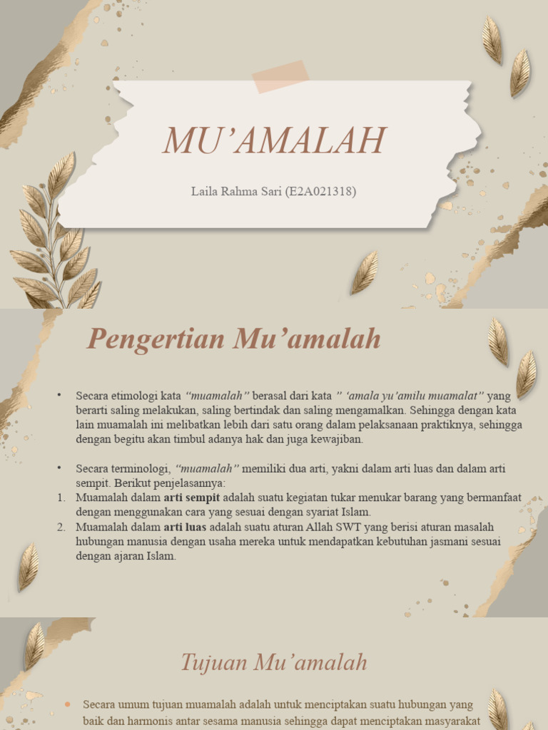 Muamalah | PDF