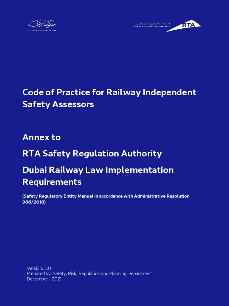 Code of Practice For Railway Independent Safety Assessors: Annex To ...