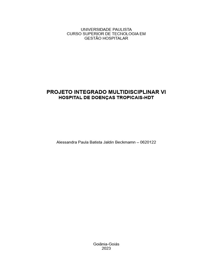 Análise do Hospital HDT em Gestão Saúde | PDF