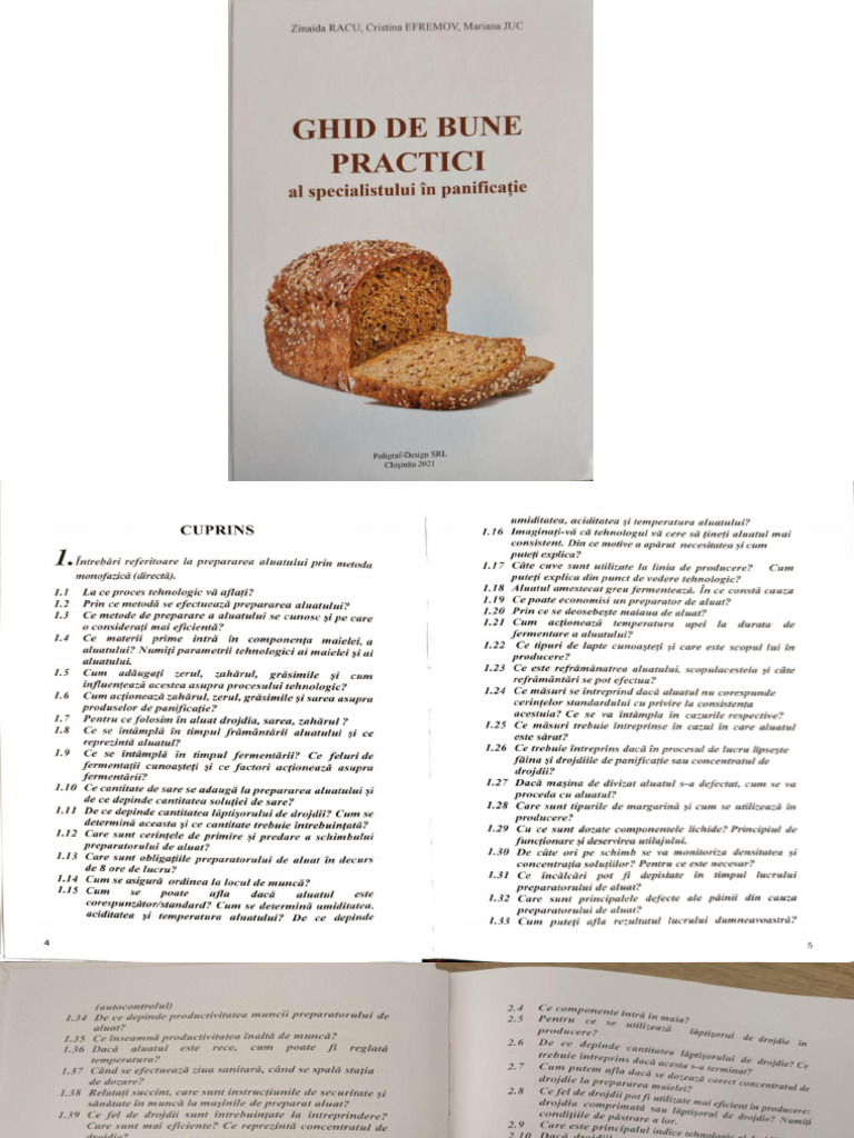 Ghid de Bune Practici Al Specialistuluyi in Panificatie | PDF