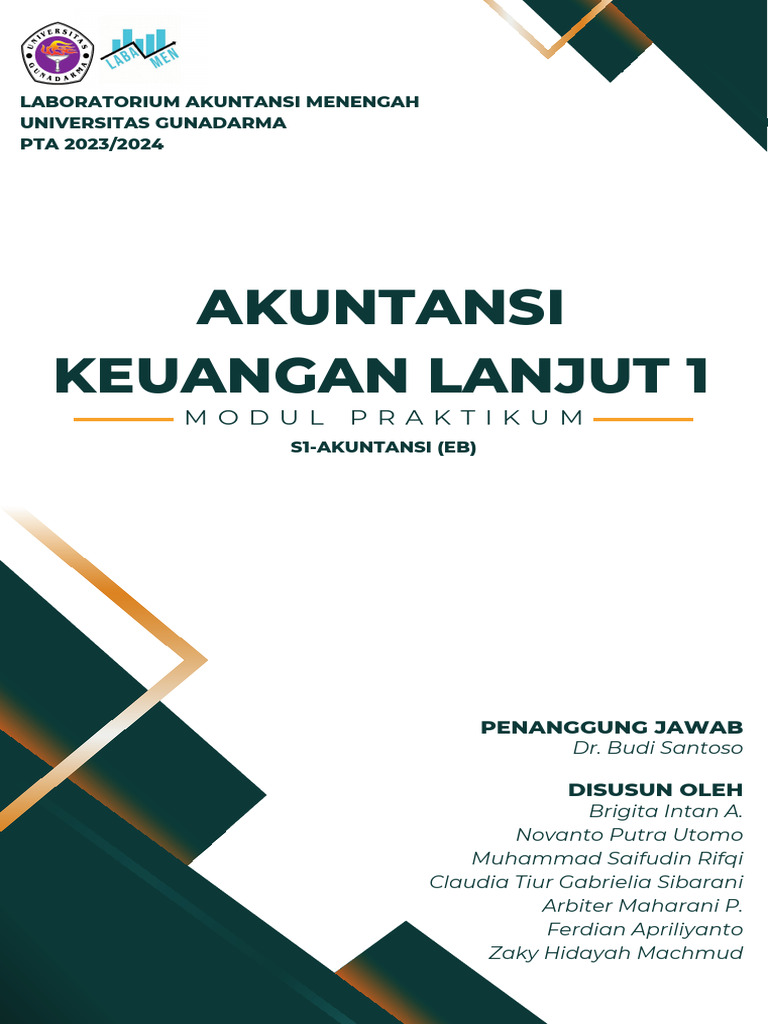 Modul Praktikum Akuntansi Keuangan Lanjut 1 | PDF Modul Praktikum Akuntansi Keuangan Lanjut 1 | PDF