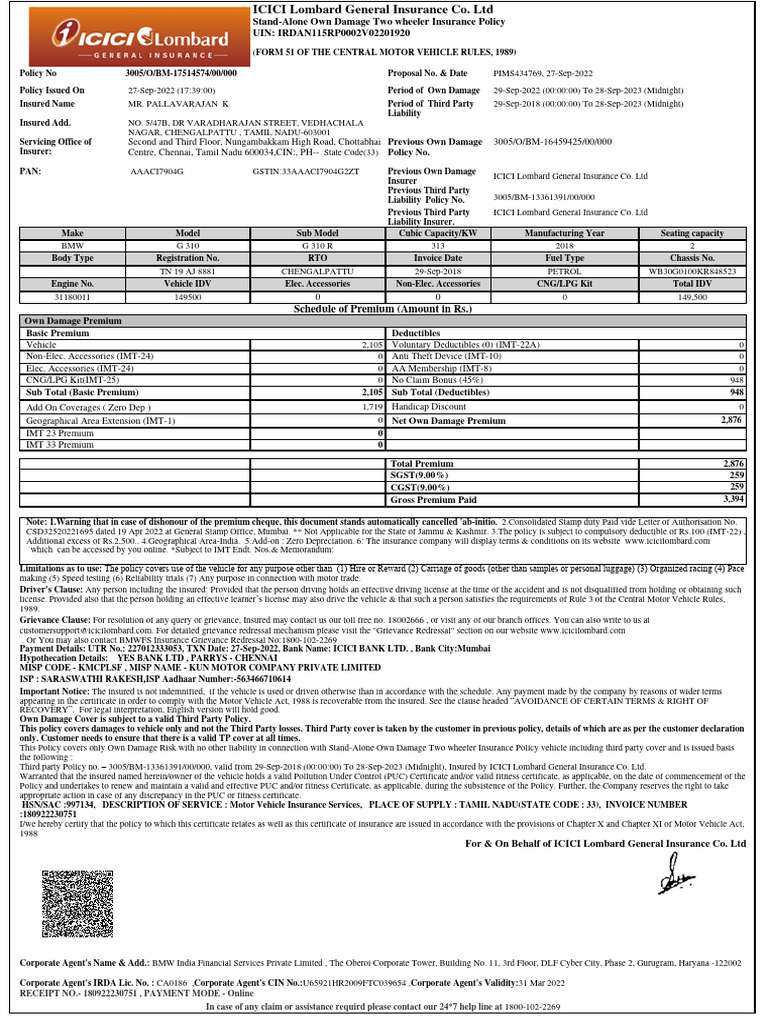 3005 O BM 17514574 00 000 - ADDON - WB30G0100KR848523 - 27 Sep 2022 ...