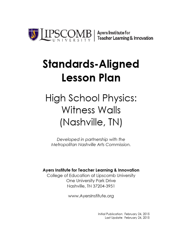 Lesson Plan HSPhysics FINAL | PDF | Mirror | Atomic