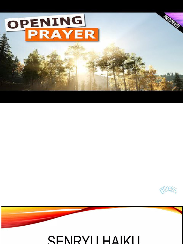 Haiku, Senryu, Tanaga | PDF