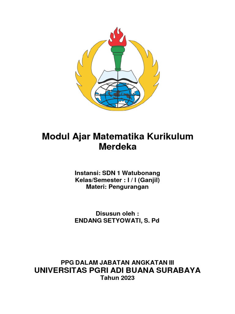 Modul Ajar Matematika Pdf
