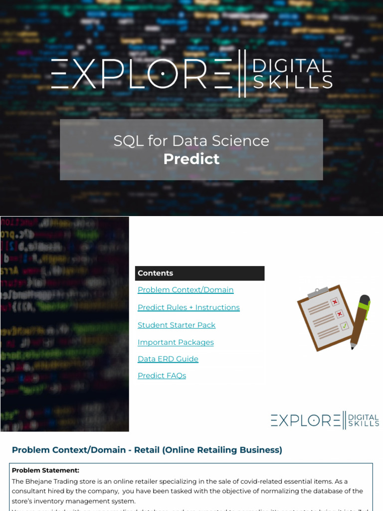Predict Intro Slides | PDF | Databases | Sql Predict Intro Slides | PDF | Databases | Sql