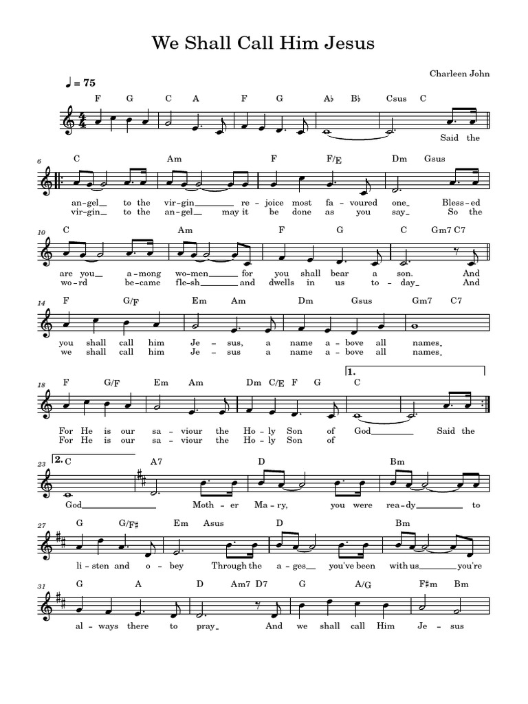 We Shall Call Him Jesus Pdf