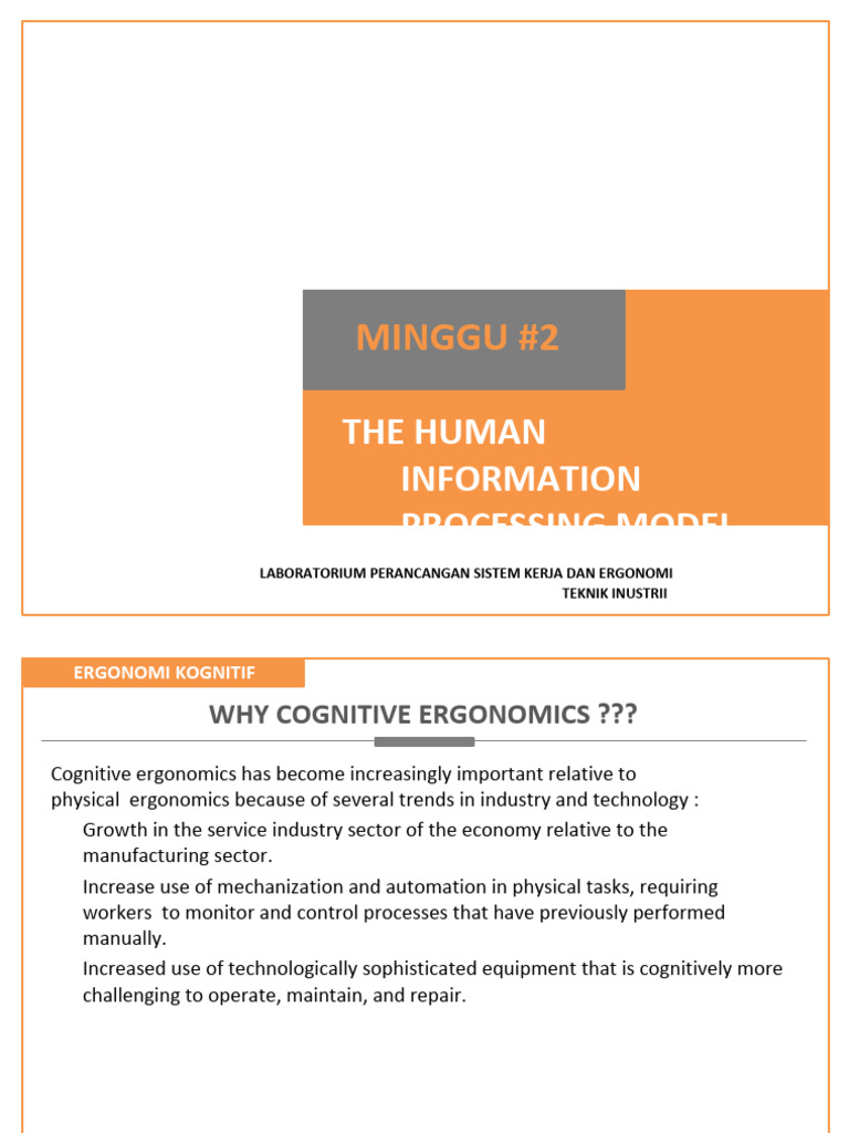 MTERI KOGNITIF Pertemuan 1 | PDF | Senses | Perception