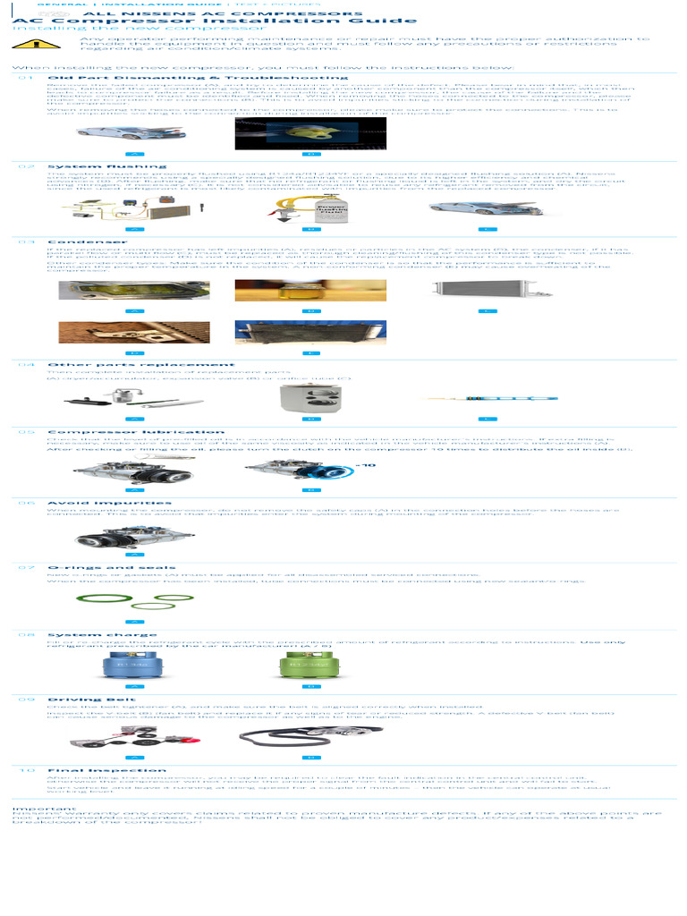 w203 Ac Compressor Installation Guide | PDF