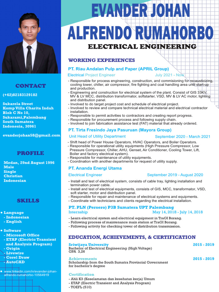 Curriculum Vitae | PDF | Electrical Engineering | Electricity