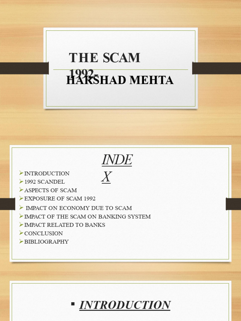 The Scam 1992-: Harshad Mehta | PDF | Stocks | Financial Economics