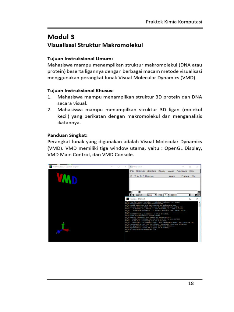 Visualisasi 3D Makromolekul dengan VMD | PDF | Komputer | Bisnis