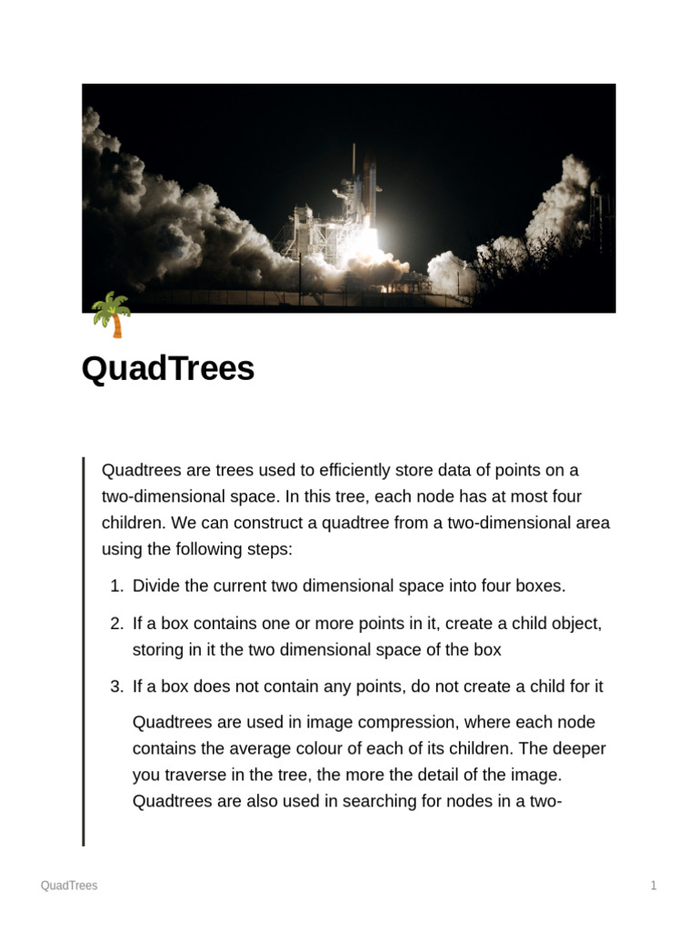 QuadTrees: Structure and Applications | PDF