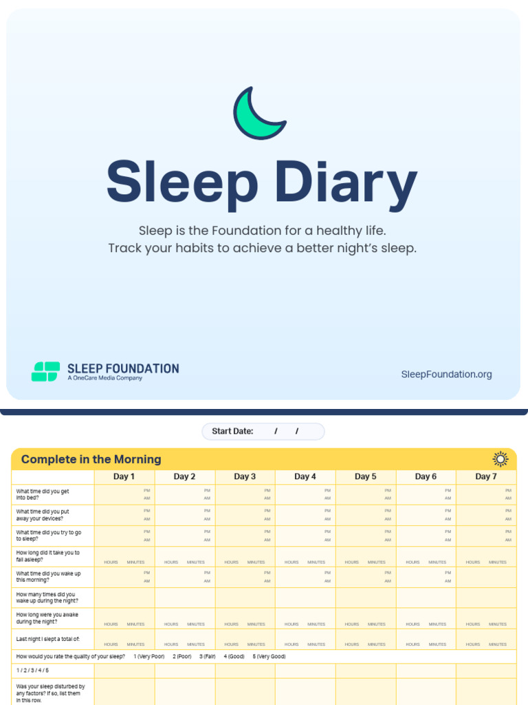 SF-23-127 Sleep Diary Interactive | PDF