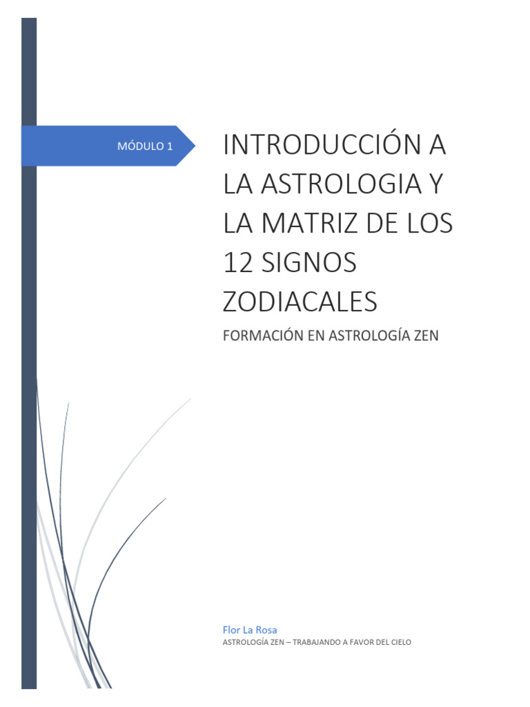 Astrologia Zen - Apuntes Modulo 1 - La Matriz de Los 12 Signos ...