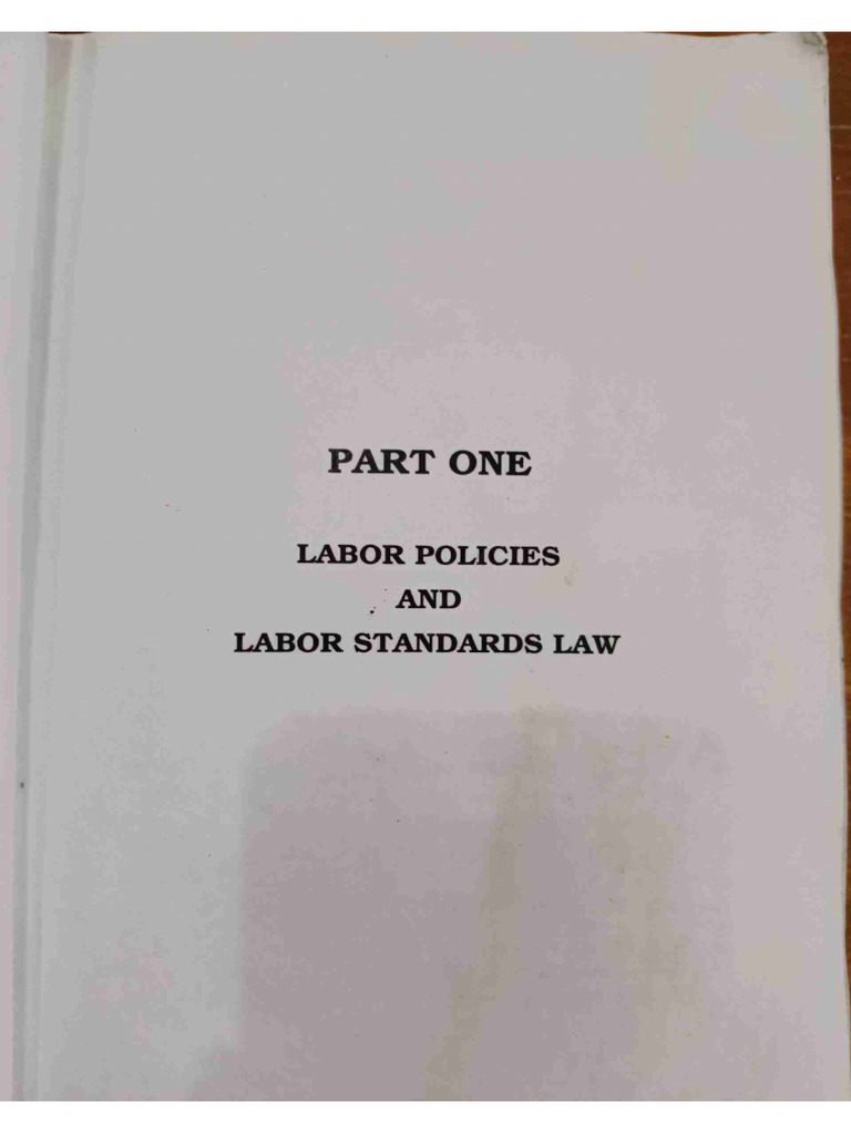 Labor Law Mañalac Chaps 1-5 | PDF