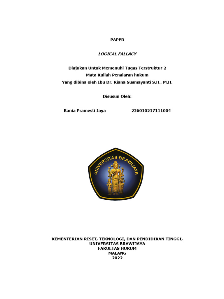 Logical Fallacy Pdf