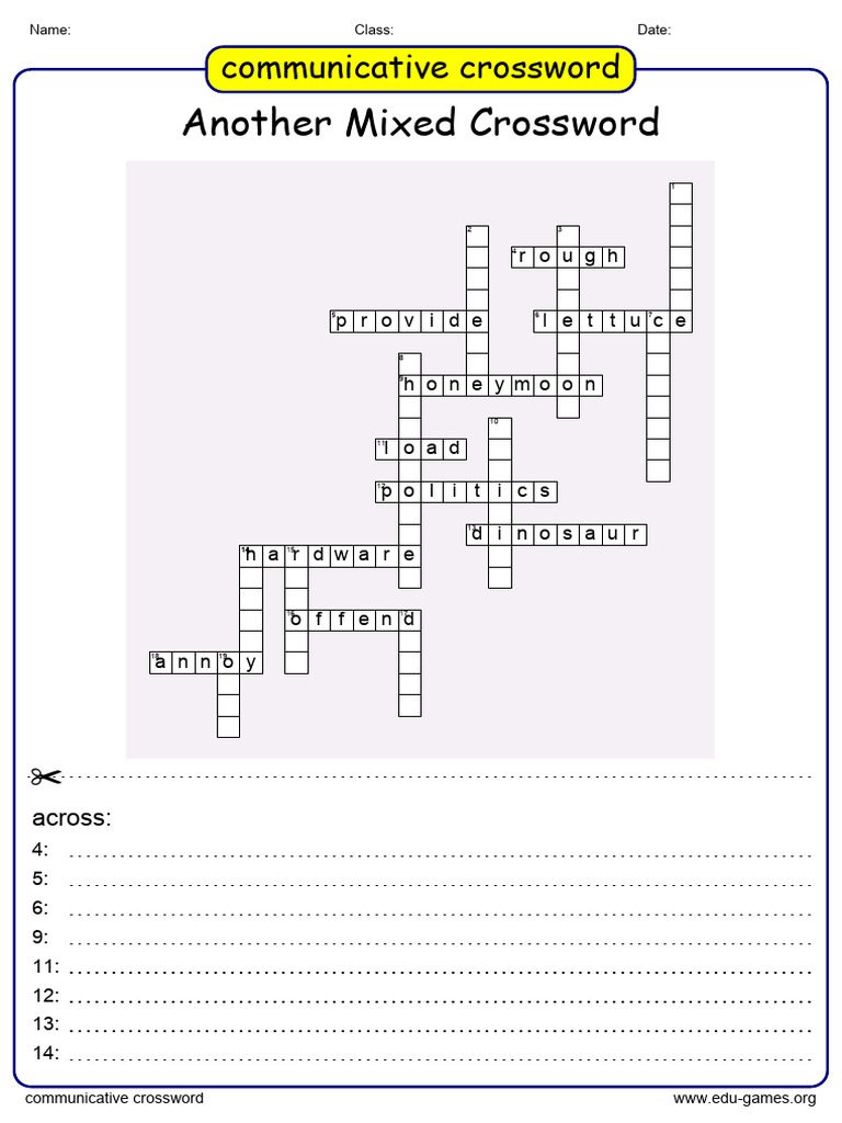 Another Mixed Crossword Copy 2 | PDF