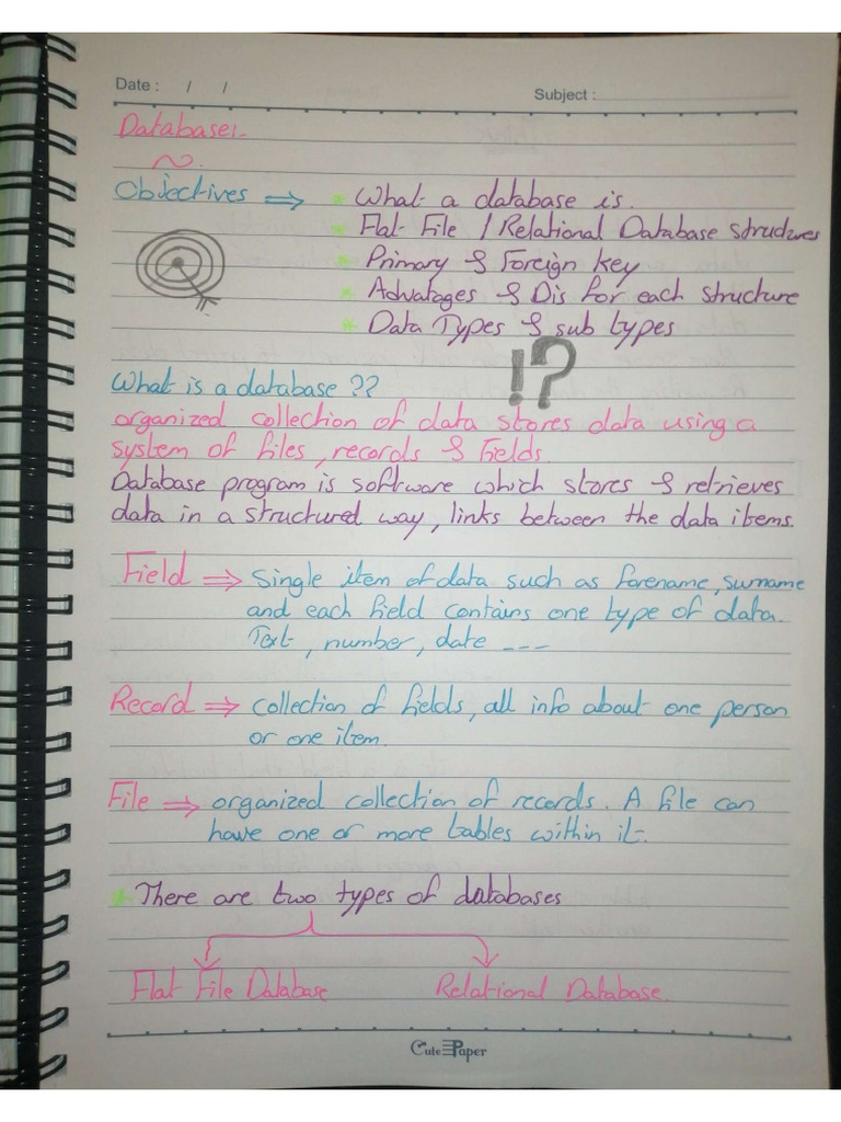 DB Theory Notes | PDF