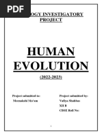 Investigatory Project | PDF | Homo | Human Evolution
