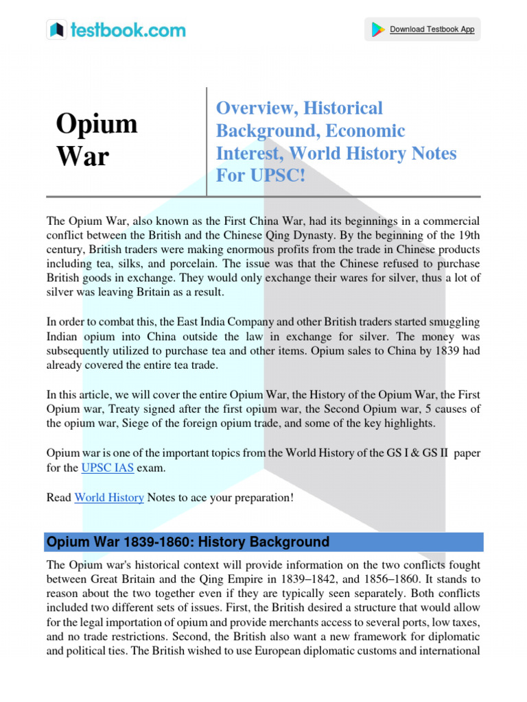 Opium War 8866db13 | PDF