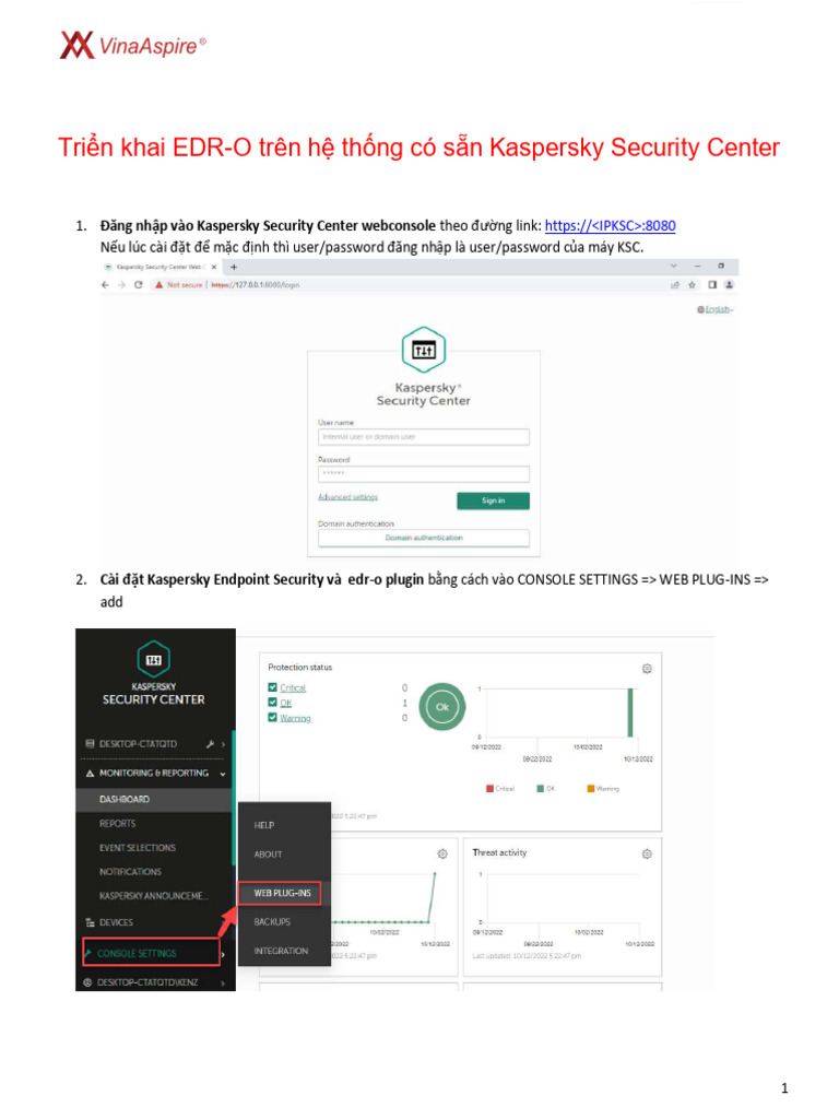 VA - Huong Dan Trien Khai Kas EDR-O | PDF