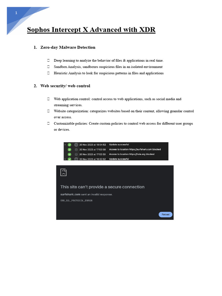 Sophos Features | PDF