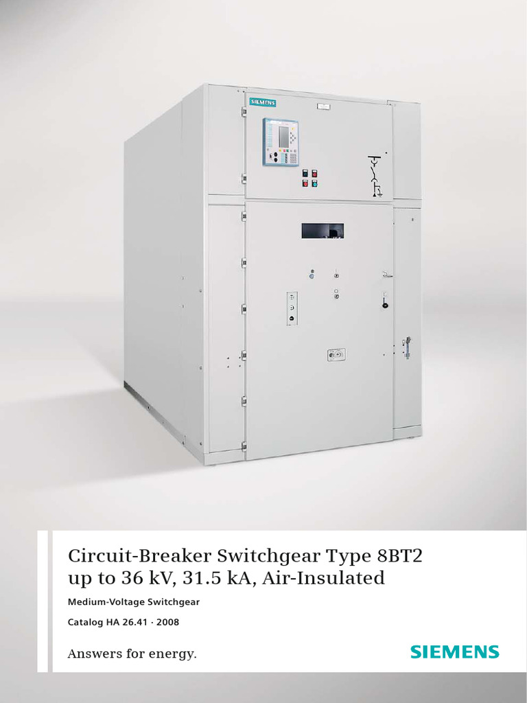 8BT2 - Medium Voltage Switchgear | PDF
