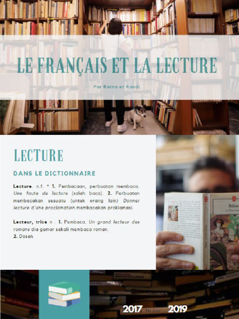 Le Francais Et La Lecture | PDF