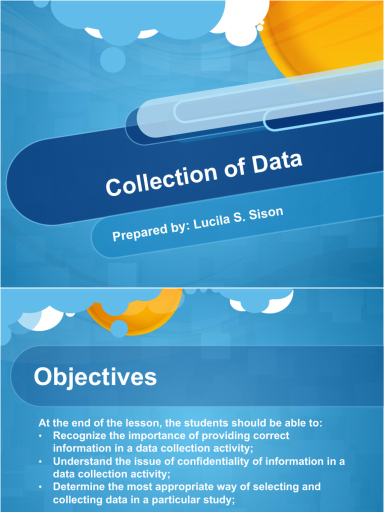 Lesson 2A Collection of Data | PDF