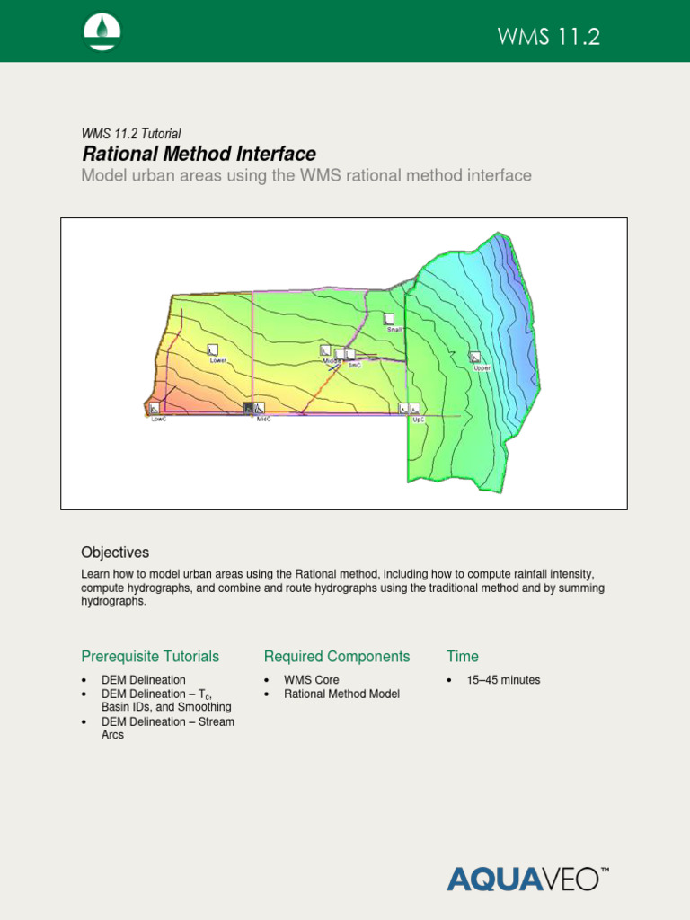 Hec Hms Rational-Method-Interface | PDF | Drainage Basin | Surface Runoff