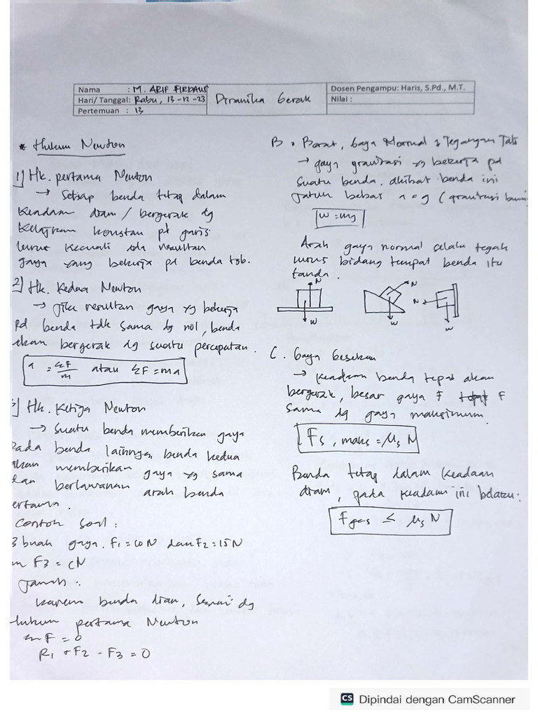 Tugas 12 M Arif Firdaus 2201011011 2B-TME | PDF