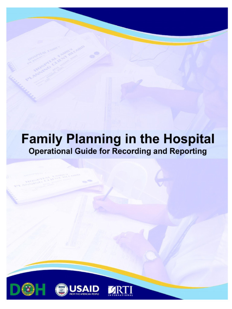 Family Planning in The Hospital Operational Guide For Recording and ...