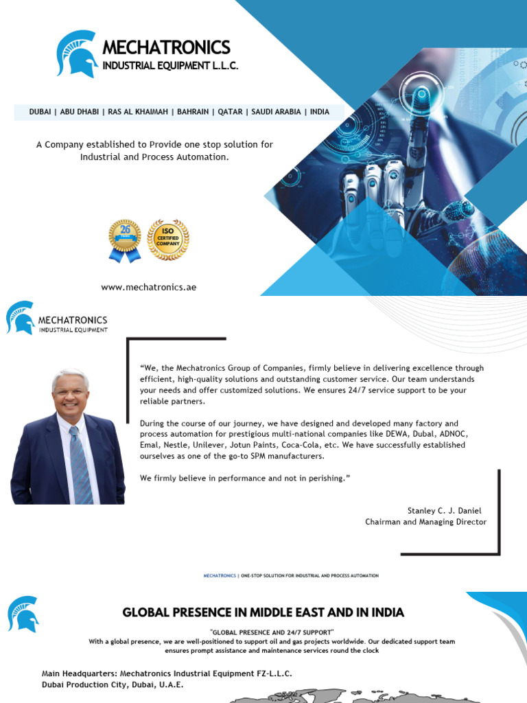 Mechatronics Industrial Equipment | PDF