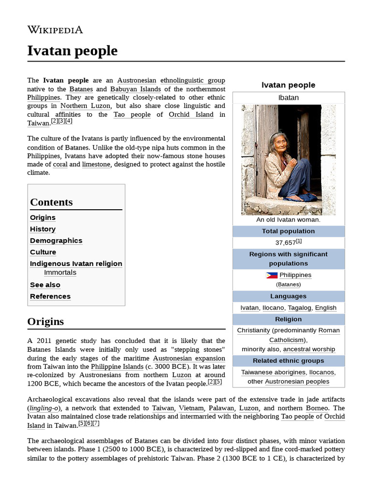 Ivatan People | PDF