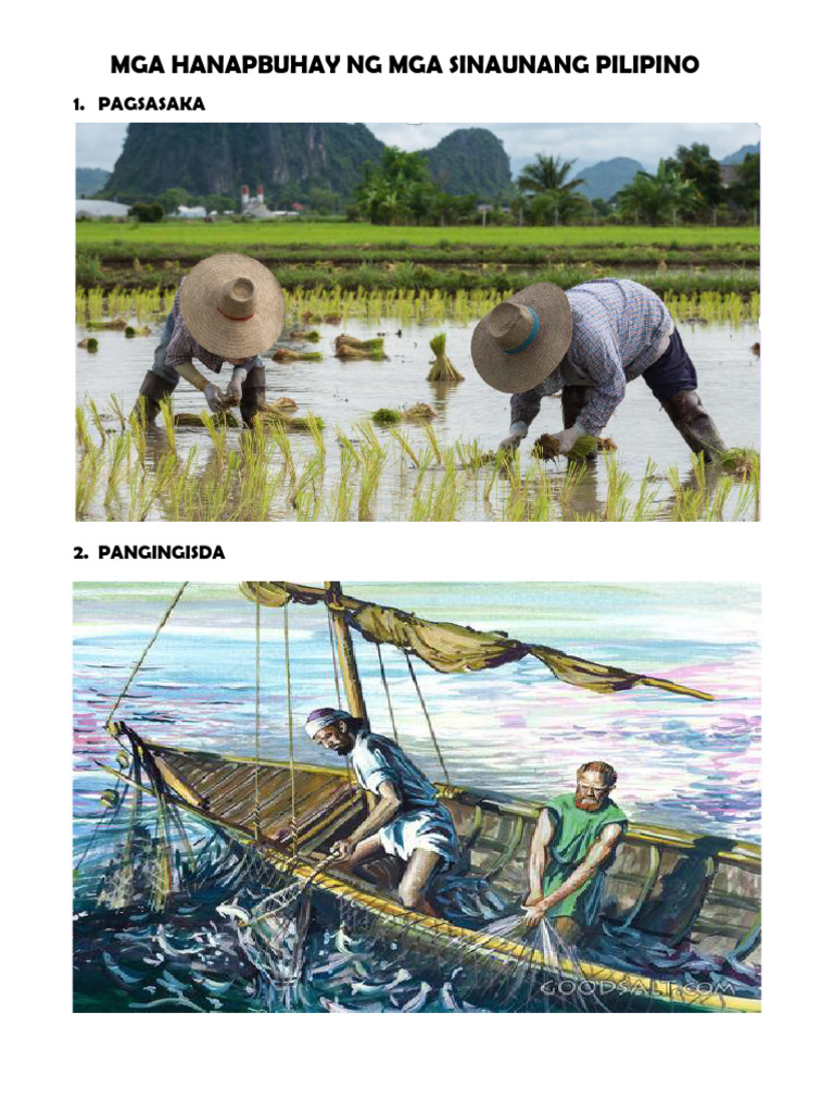 Mga Trabaho NG Sinaunang Pilipino | PDF