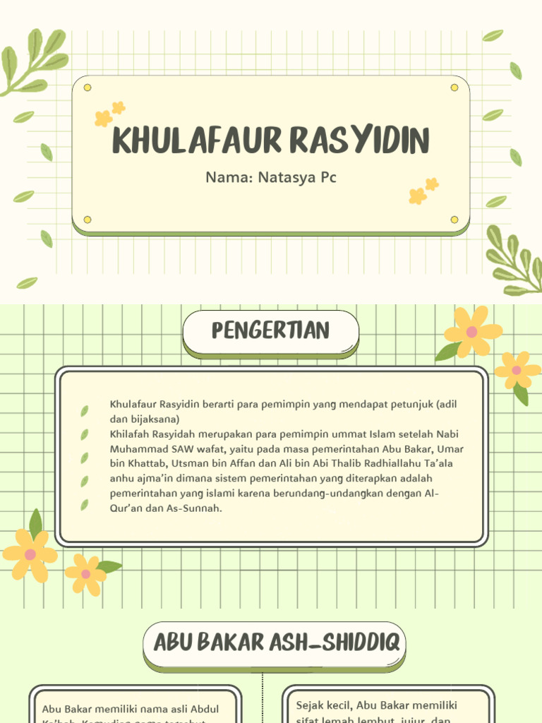 Khulafaur Rasyidin | PDF | Historia | Religión y espiritualidad