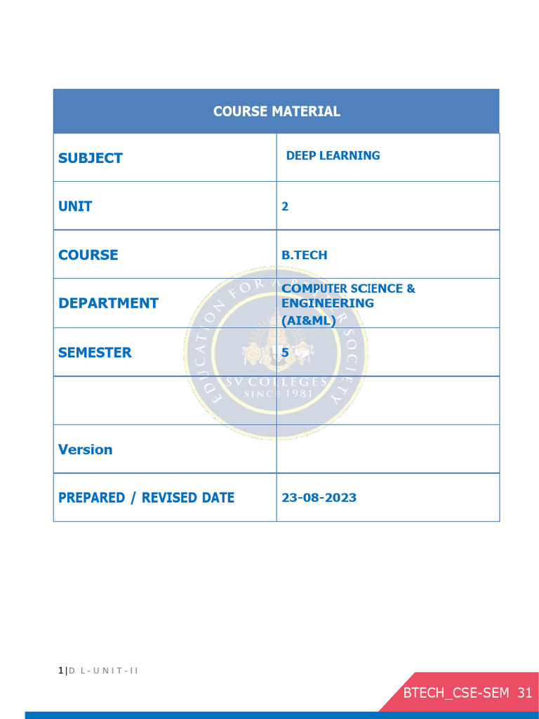 Dl Unit 2 1 Pdf Estimator Bias Of An Estimator