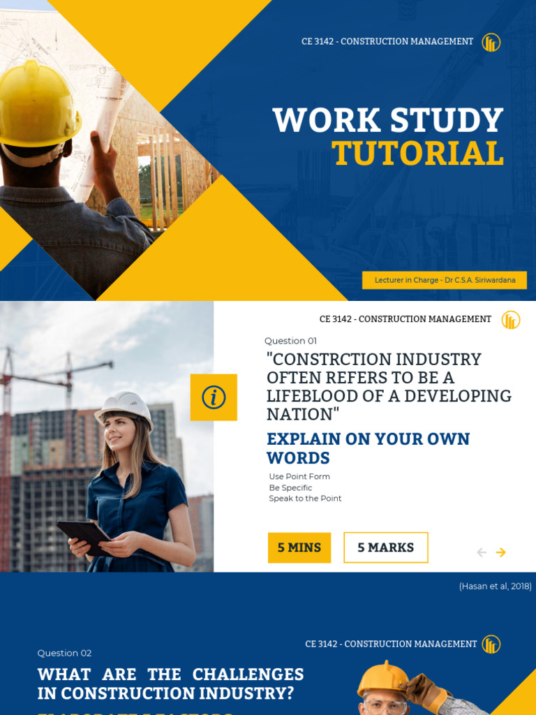 3-Work Study - Tutorial | PDF