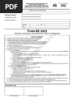 BE Form 2024 for Non-Business Residents | PDF | Taxes | Identity Document
