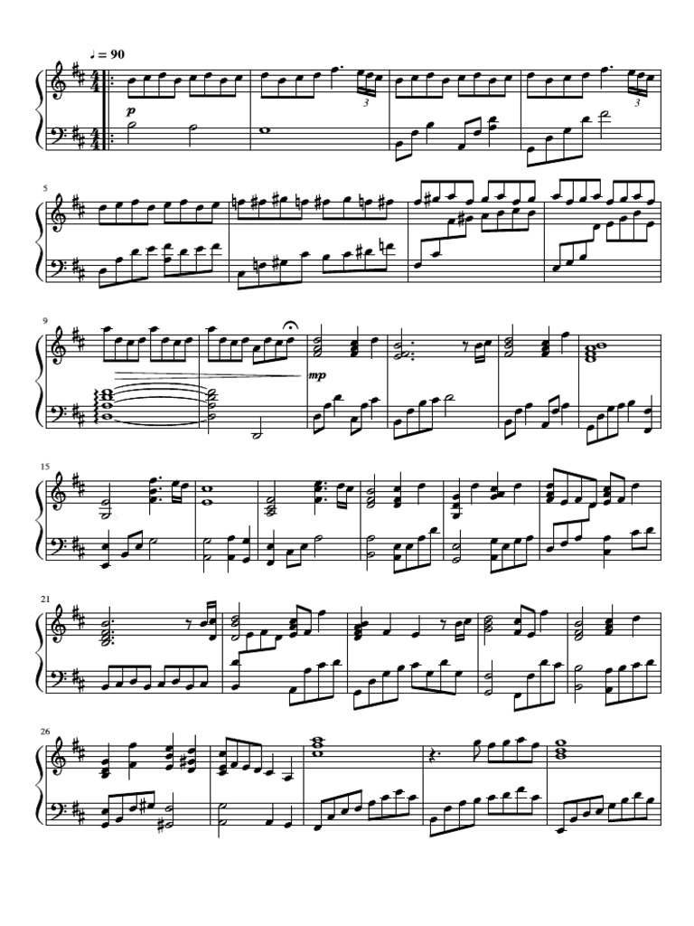 Velvet Room Theme - Aria of The Soul - Solo Piano | PDF