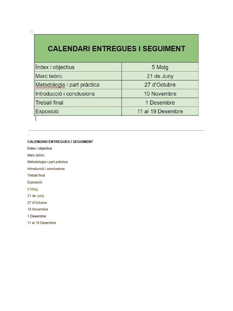Calendari TDR - 23-24 2023 2024 | PDF