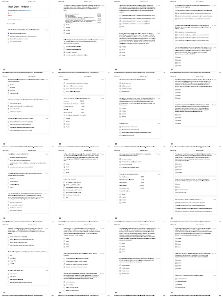 Mock Exam - Revision 1 | PDF