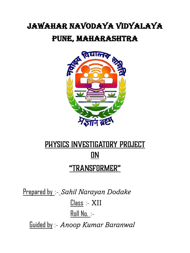 Sahil Dodake Physics Project Final | PDF | Electrical Resistance And ...