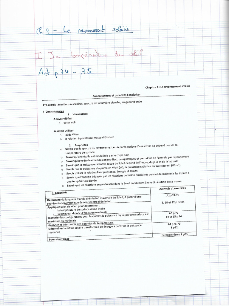 Chap 4 Le Soleil | PDF