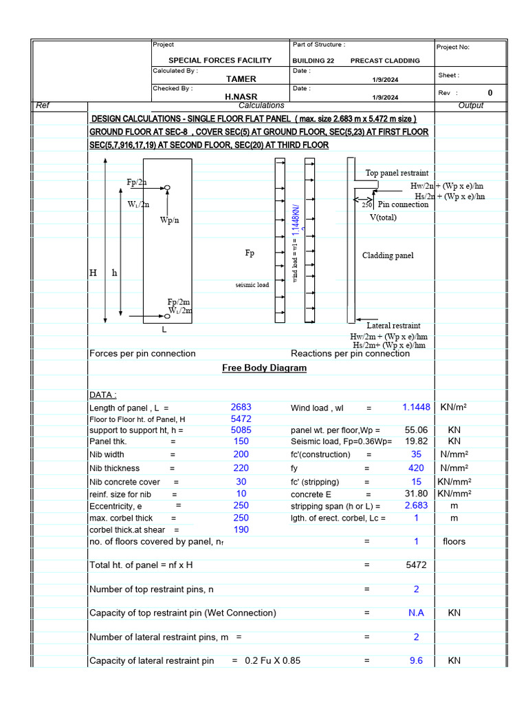 Precast Full Height Cladding BS | PDF | Mechanical Engineering | Mechanics
