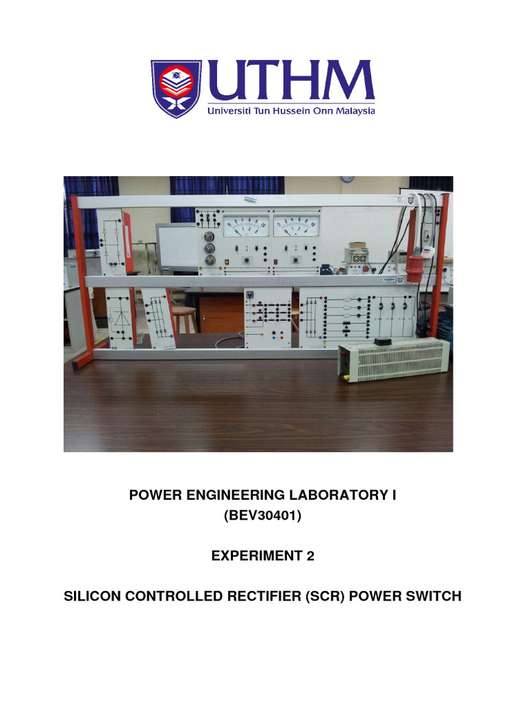 Exp2 Siliconcontrolledrectifier 28scr 29powerswitch | PDF | Science ...