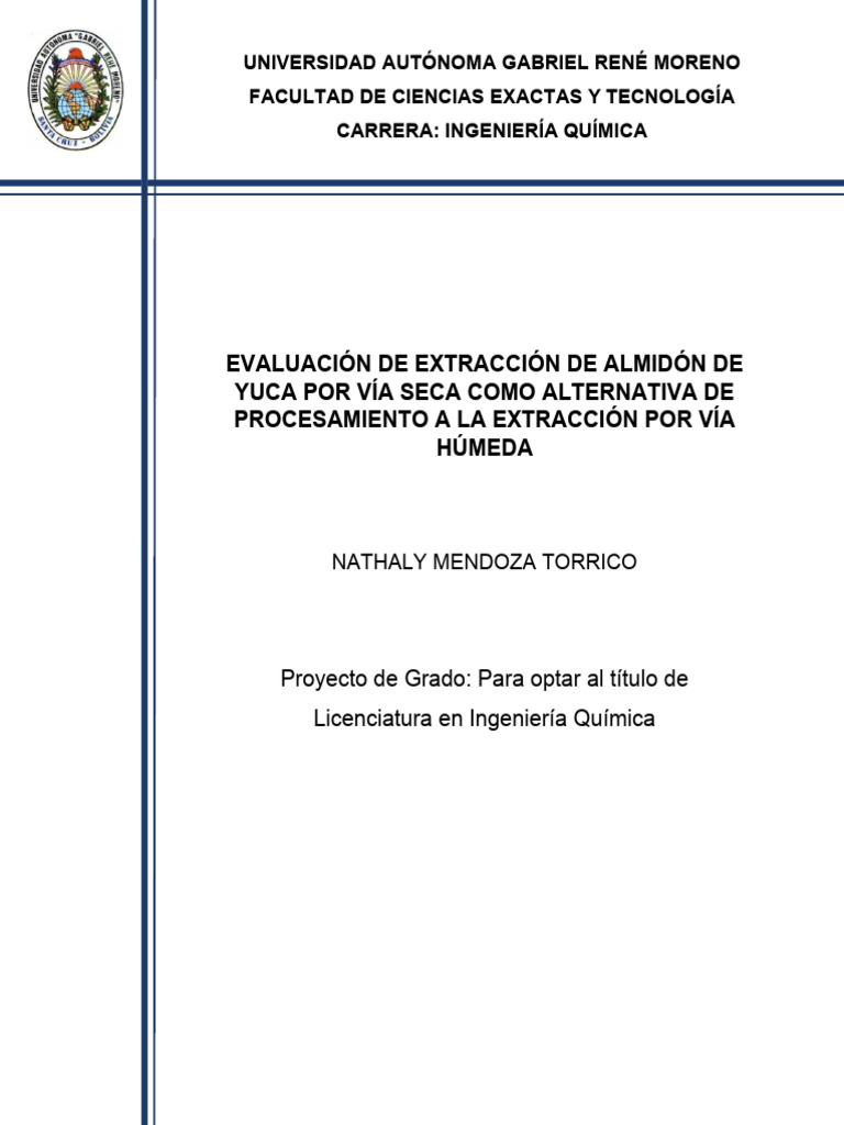 Perfil de Proyecto de Grado | PDF
