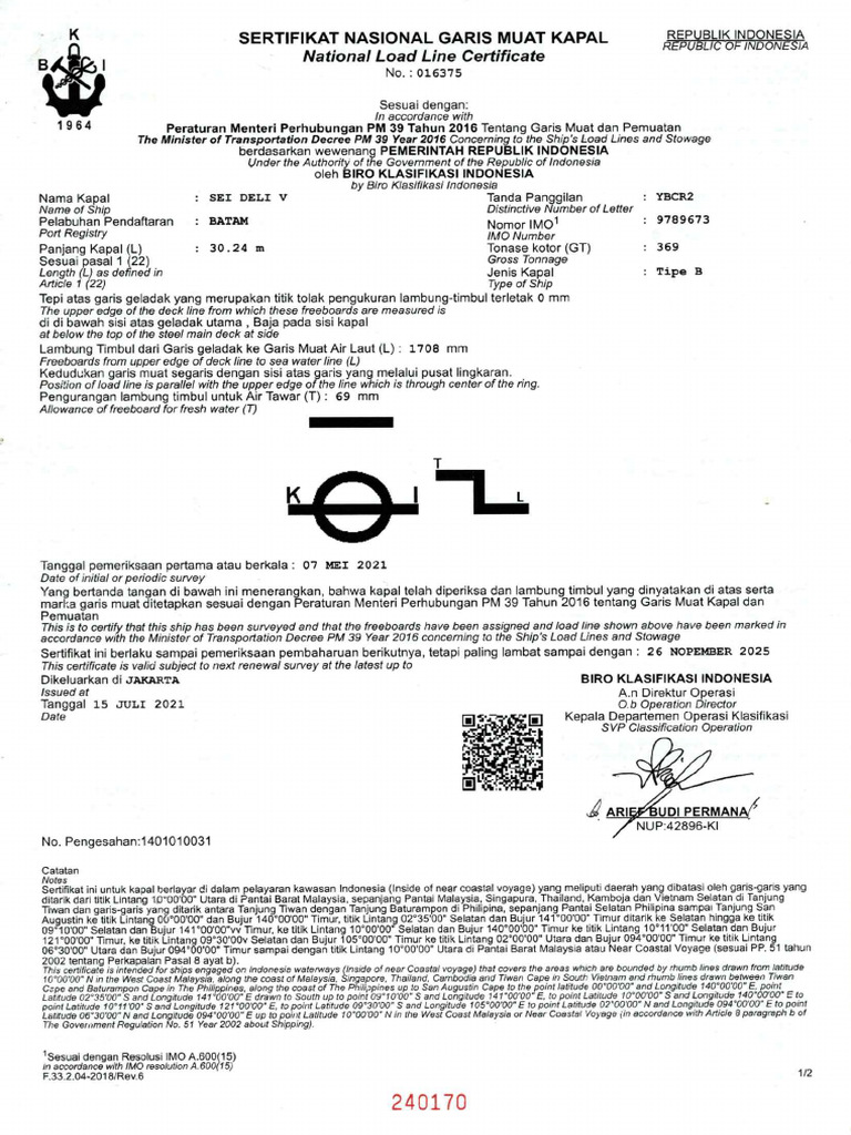 BKI Load Line SD V Ex 26 Nov 25 End 251022 | PDF