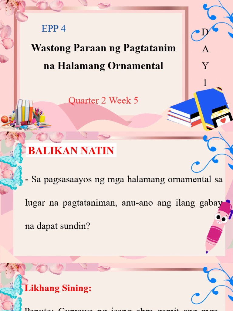 Epp 4 Q2 W5 PPT | PDF